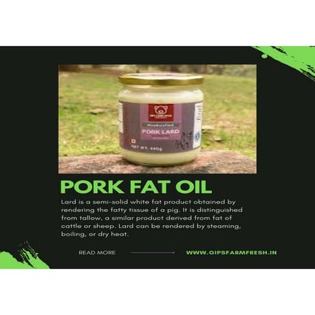 Pork Fat Oil | PDF