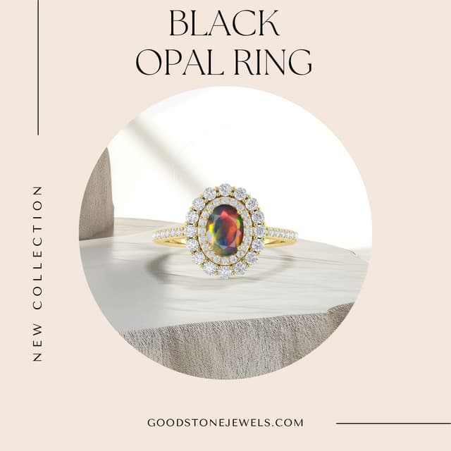 Stunning Style: Black Opal Ring | goodstone jewels | PDF