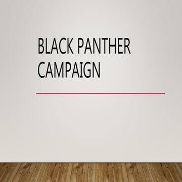 Black panther | PPTX