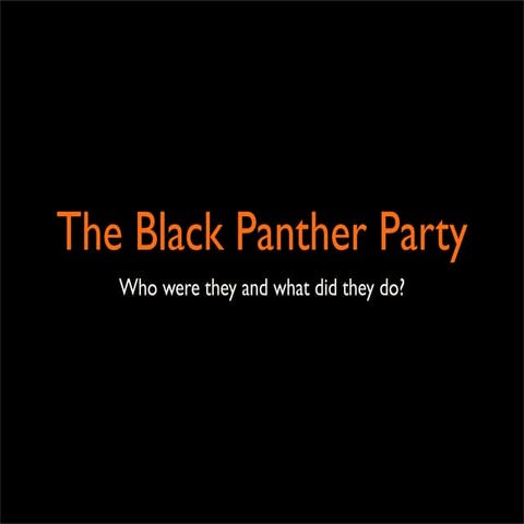 Black Panthers | PDF