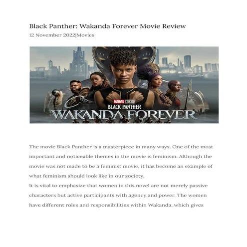 Black Panther_ Wakanda Forever Movie Review.pdf
