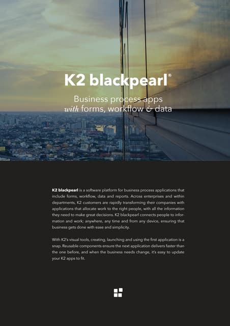 K2 business applications intro | PPT