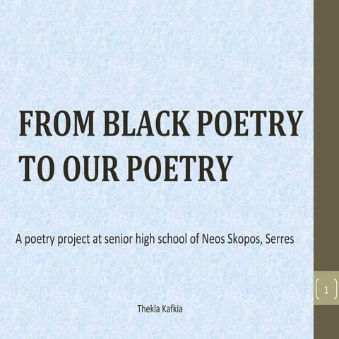 Black poetry 2 | PPT