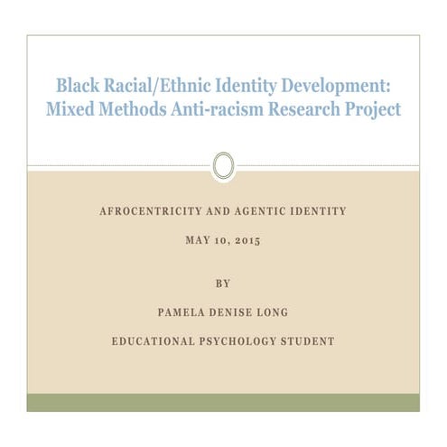 Black racial ethnic identity development antiracism research project | PDF