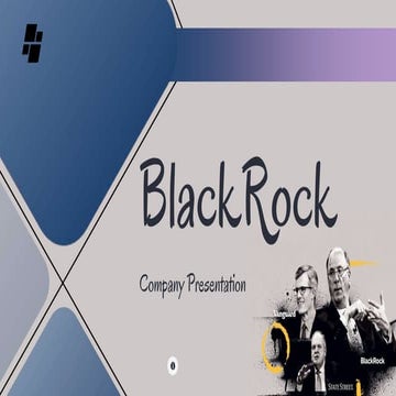 BlackRock Company presentation SlideShare | PPTX