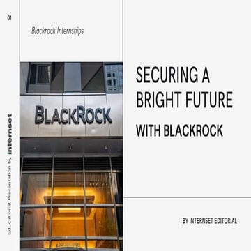 BlackRock Internship Program | PDF