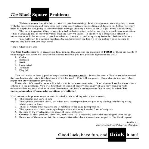 Black square packet | PDF