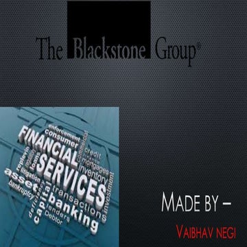 Blackstone group | PPTX