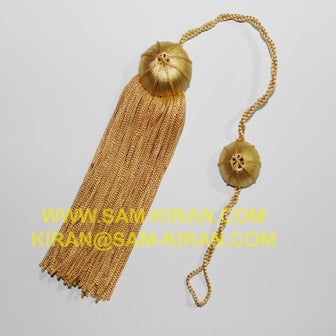 Doctoral tam black velvet gold bullion tassel | PPT