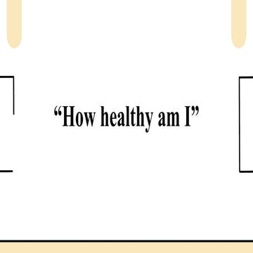 Health is Wealth, taking ownership of our health. | PPTX