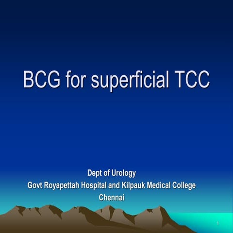 BCG for Bladder carcinoma | PDF