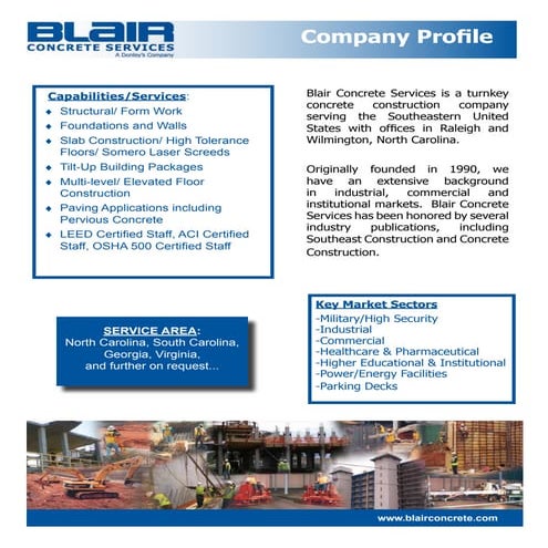 Blair Concrete Profile | PDF