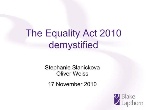 Equality Act 2010 | PPT | Debated Sensitive Social Issues | Sensitive ...