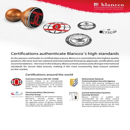 Blancco Certifications | PDF