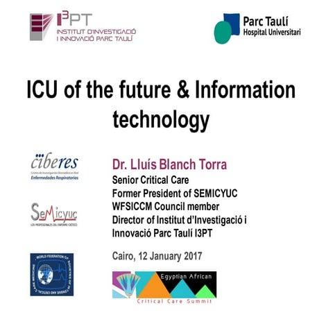 ICU of the future and Information Technology | PPT