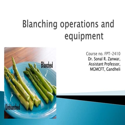 Blanching | PPTX