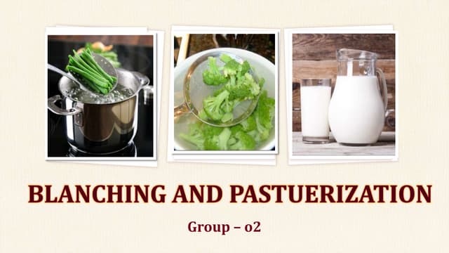 Blanching | PPTX
