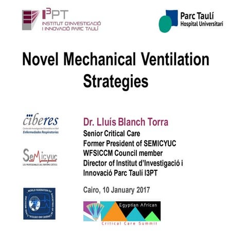 Novel Mechanical Ventilation Strategies | PPT