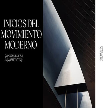 INICIOS DEL MOVIMIENTO MODERNO (1900 -1930) | PDF