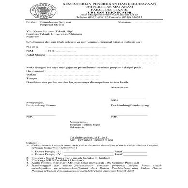 Blangko seminar proposal reg pagi new | PDF