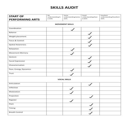 Skills audit | PDF