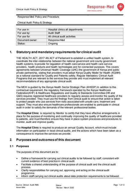 Auditors roles & responsibilities in CT as per ICHGCP | PDF