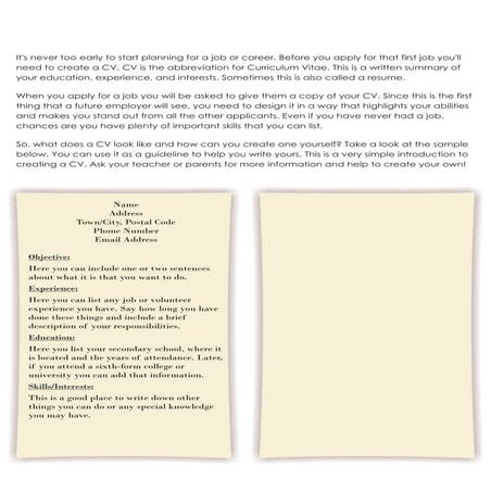 Blank cv | PDF | Resume Writing and Advice | Job Search