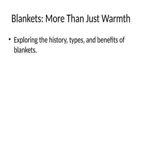 Blanket_Presentation. Blanket ppt pptx. | PPT