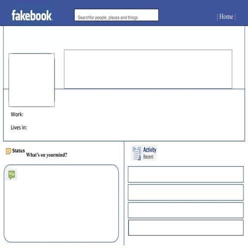 Blank fakebook | PPT