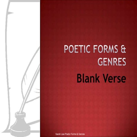 Blank verse | PPTX