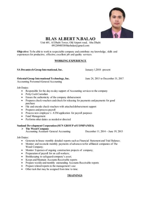 Resume for MIS Executive | PDF