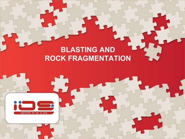 Blast design in opencast mining | PPTX