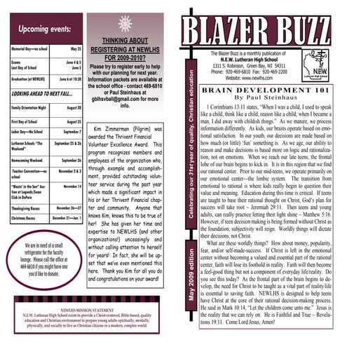Blazer Buzz May 2009 | PPT