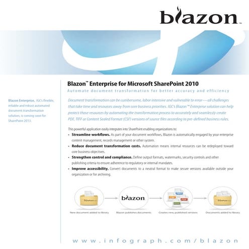 Blazon for SharePoint from IGC | PDF