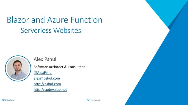 Blazor And Azure Functions A Serverless Approach Ppt 2426