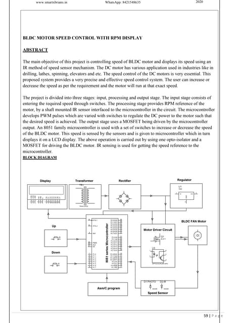 Bldc motor speed control with rpm display | DOCX | Radio Control ...