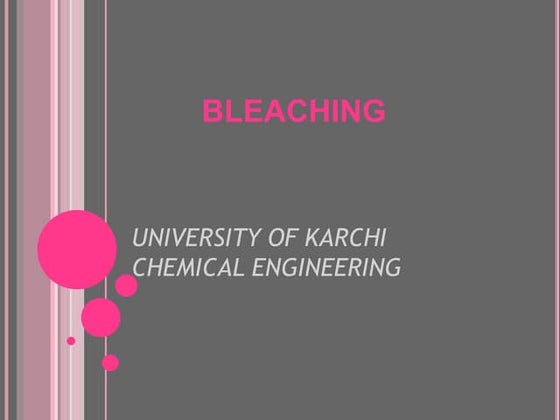 Bleaching process in textile processing | PPT