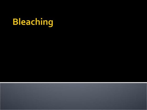 Scouring and bleaching in textiles | PPT