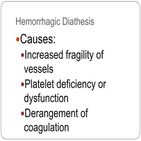 Bleeding diathesis dr . Thamir alotaify | PPTX