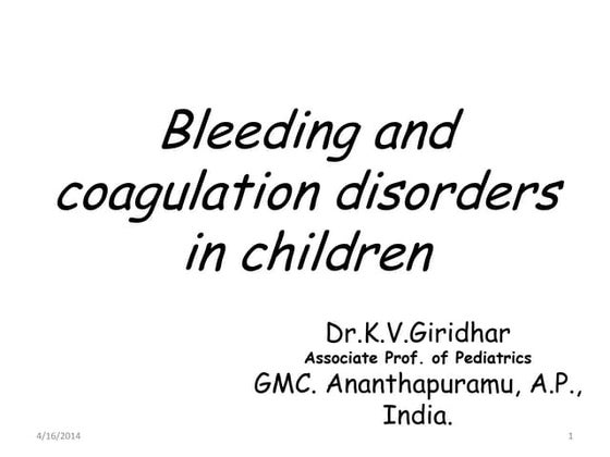 Disseminated intravascular coagulation ppt | PPT