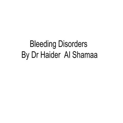 bleeding disorder presentation new 2.ppt
