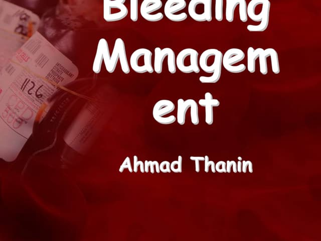 BLEEDING AND FIRST AID FOR BLEEDING.pptx