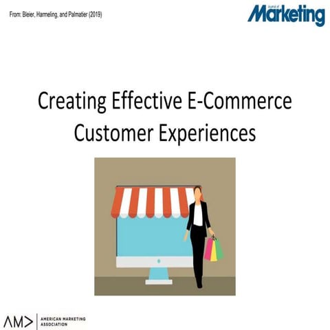 Creating Effective Online Customer Experiences | PPTX