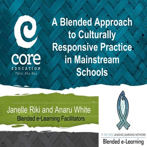 Blended approach to culturally responsive practice icot 2013 | PDF