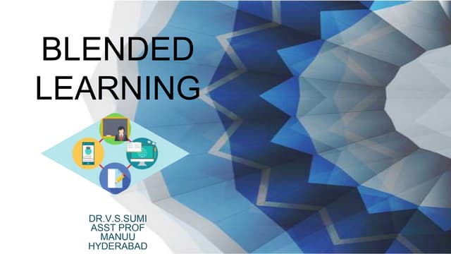 Blended Learning group presentation in my ICT class