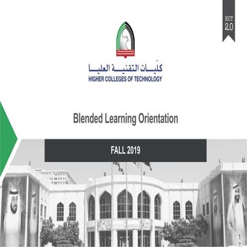 Blended Learning Orientation for LSS 1003 Life and Future Skills | PPT
