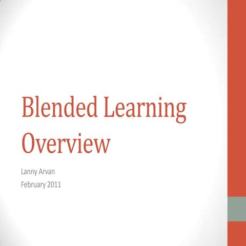 Blended learning workshop introduction | PPTX