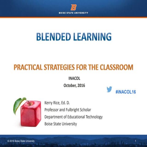 Blended Learning: Practical Strategies for the Classroom | PPT