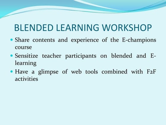 Blended Learning group presentation in my ICT class | PPT