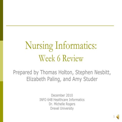 Nursing Informatics | PPTX